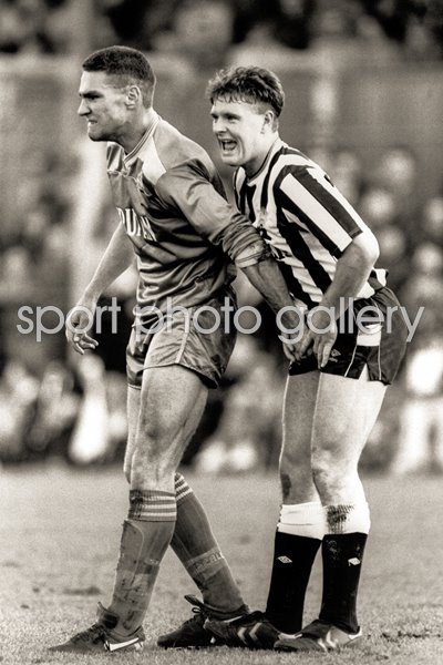 1988 Vinnie Jones grabs Gazza's balls Print | Football Posters | Paul ...