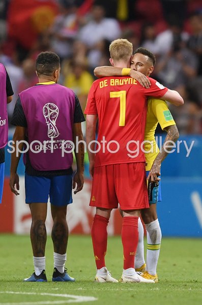 Kevin De Bruyne Belgium V Neymar Brazil World Cup 2018 Images
