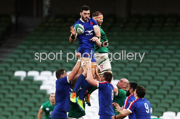 Charles Ollivon France Lineout Catch v Ireland 6 Nations 2021 Images ...