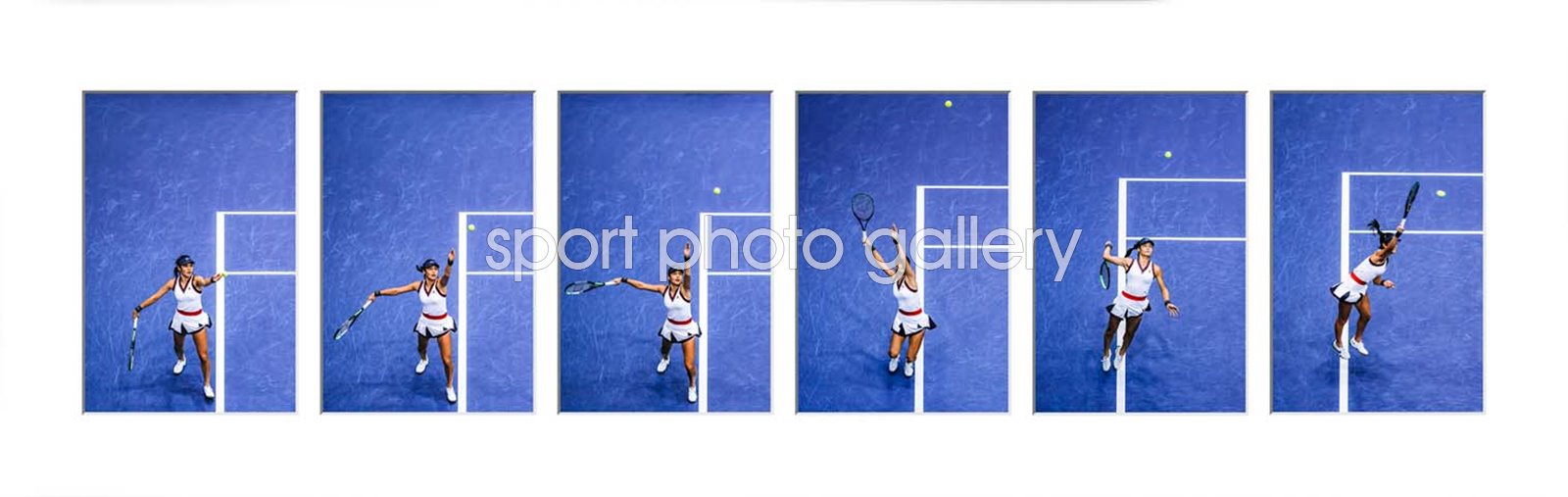 Emma Raducanu Serve Sequence Collage Images | Tennis Posters