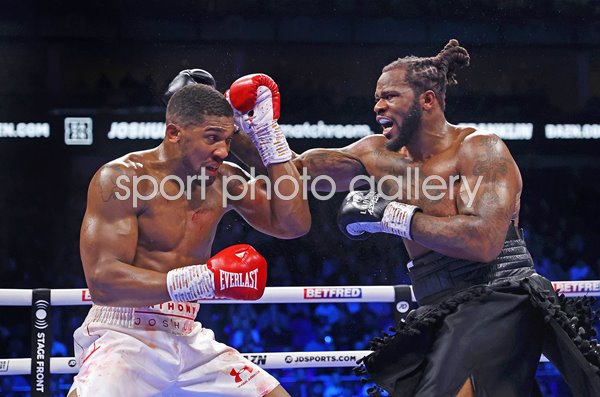 Jermaine Franklin punches Anthony Joshua Heavyweight fight London 2023 Images | Boxing Posters