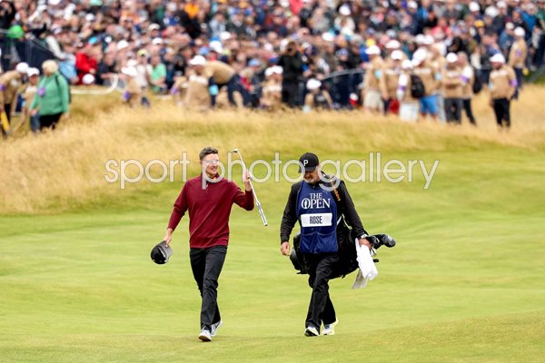 Justin Rose England Runner Up 18th fairway Round 4 British Open Royal Troon 2024 Images | Golf ...