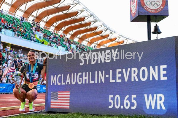 Sydney McLaughlin USA sets new 400m hurdles world record Olympic Trials ...